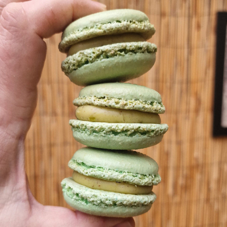 Pistachio and Rose Macarons – Flourless French Macarons (Box of 24 ...